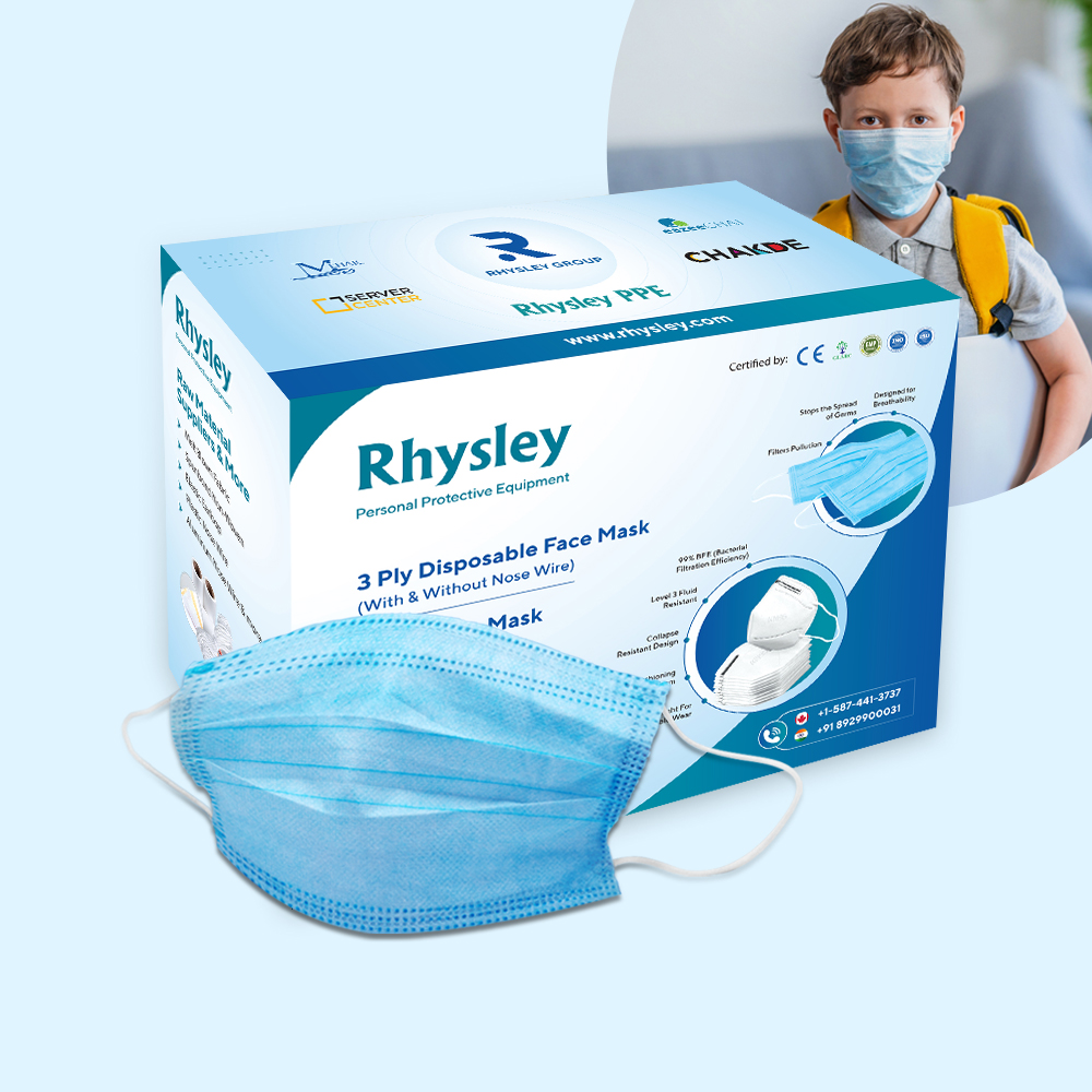 Kids 3 Ply Face Mask- Buy 3 Layer Disposable Mask & Respirators For ...